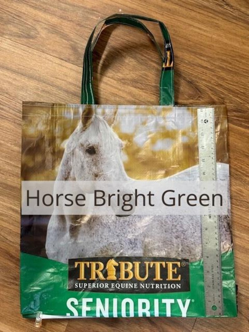Repurposed Feed Bag Tote – Unique, Eco-friendly & Durable Shopper - Etsy