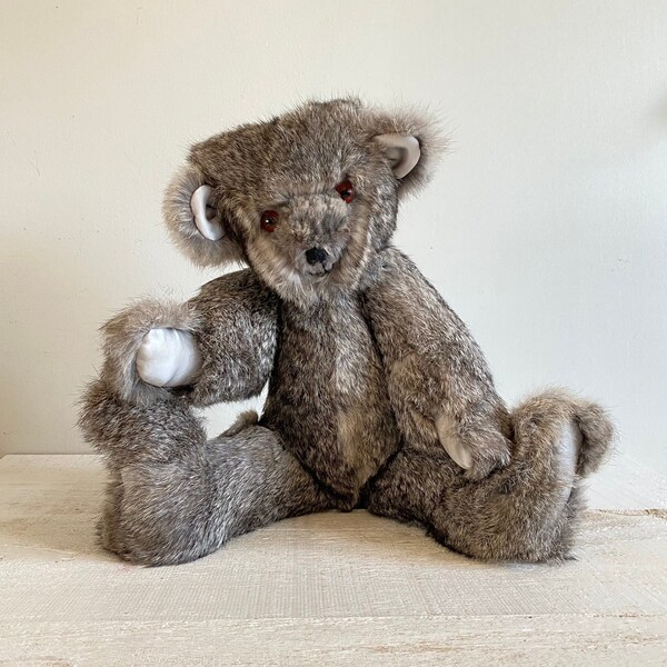 Real Fur Teddy Bear - Etsy