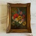 Vintage Flower Oil Painting in Meister-barock Handgearbeitet Wooden ...