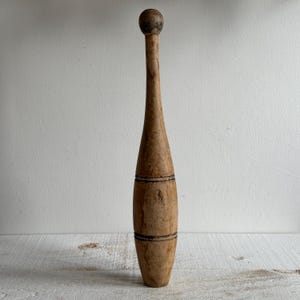 Vintage 1lb Wooden Juggling Pin Vintage Wood Circus Exercise Club With ...