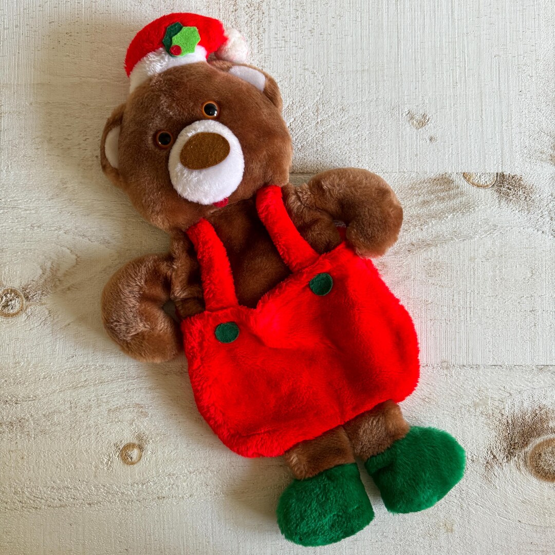 Vintage Sears Christmas Bear Theodore Hanging Bear Stocking Holiday ...
