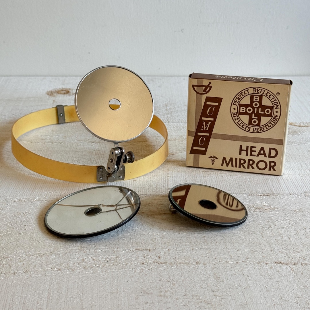 Mix Lot of Medical Head Mirrors - Vintage Medical Head Mirror ...
