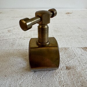 Vintage Brass Nut Cracker Mid Century Brass Twist Nut Cracker Bolt ...