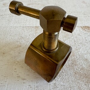 Vintage Brass Nut Cracker Mid Century Brass Twist Nut Cracker Bolt ...
