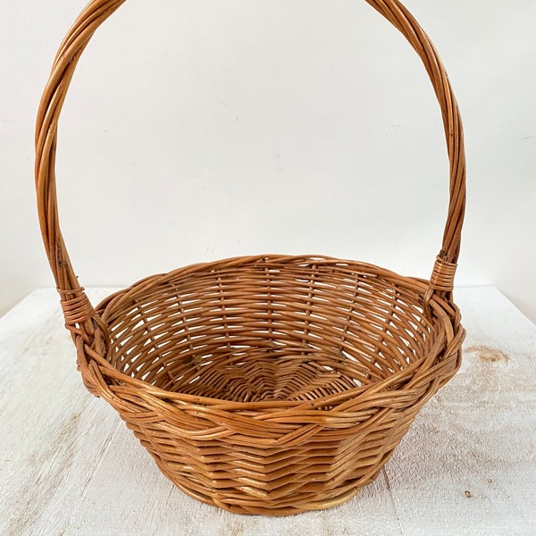 Woven Basket With Handle - Etsy