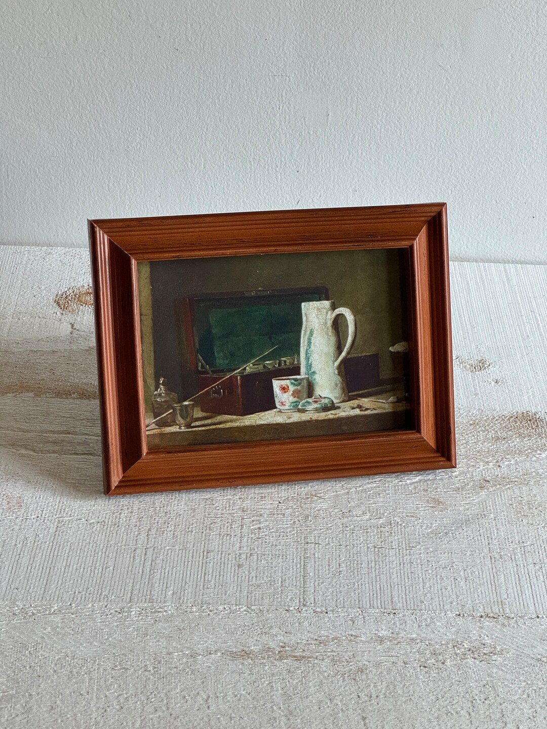 Simple Wooden Frame With Still Life Art Print Wood Frame With Print - Etsy
