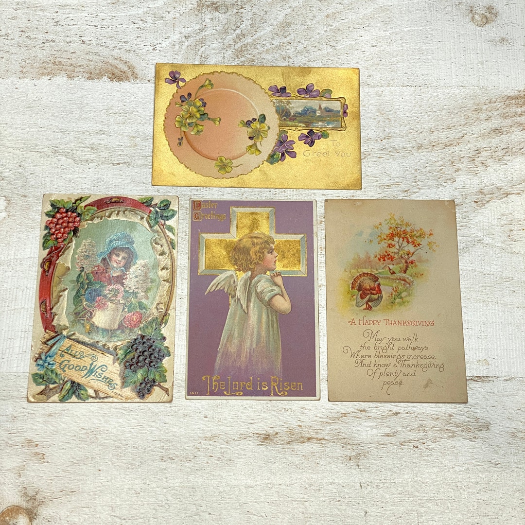 Vintage Greeting or Festive Postcards Lot of Vintage Postcards Vintage ...