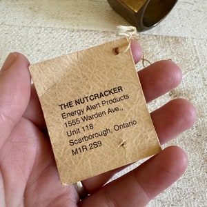 Vintage Brass Nut Cracker Mid Century Brass Twist Nut Cracker Bolt ...