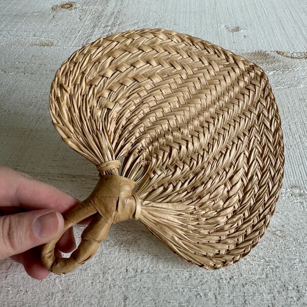 Palm Leaf Hand Fans - Etsy