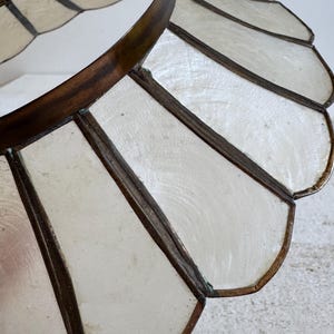 Vintage White Seashell Swag Lamp Shade - Top Shade Replacement Bib ...