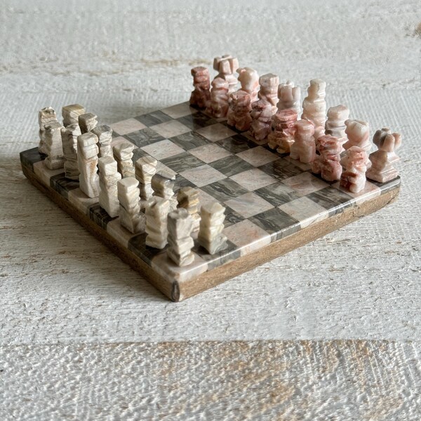 Stone Chess Set - Etsy