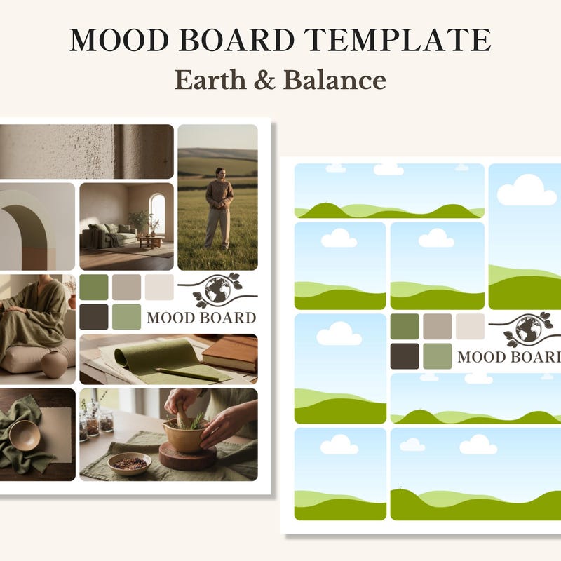 Earth Tone Mood Board - Etsy