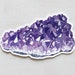 Pixel Art Amethyst Vinyl Sticker - Crystal Cluster Geology Sticker - Etsy