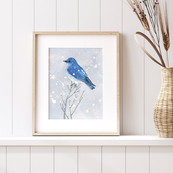 Bluebird Print - Etsy