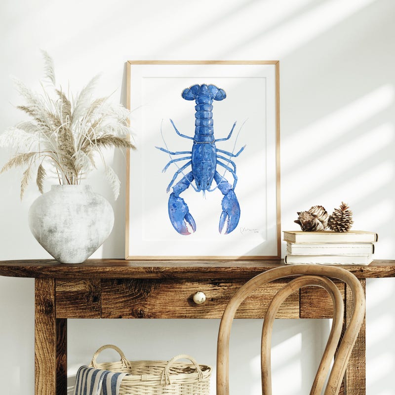 Lobster Blue Prints - Etsy