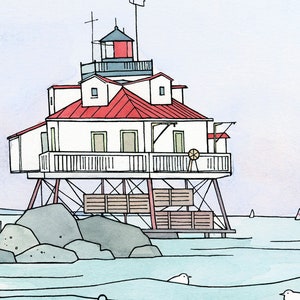 Thomas Point Lighthouse Chesapeake Bay Annapolis Lighthouse Coastal ...