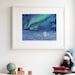 Northern Lights Arctic Fox Art Print Watercolor Illustration Kids Room ...