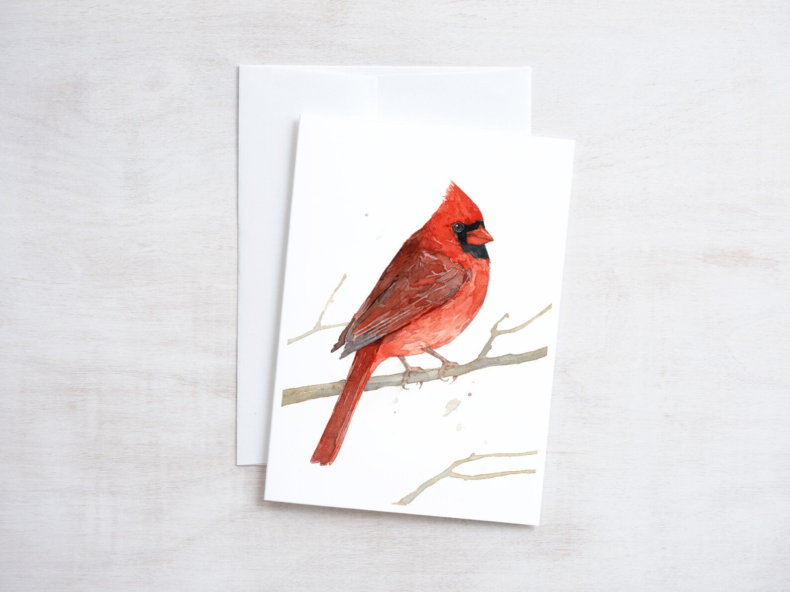 Cardinals Christmas Card Set Winter Birds in Snow Holiday | Etsy