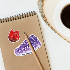 Ruby Sticker Red Crystal Gem Sticker July Birthstone - Etsy