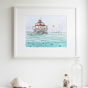 Thomas Point Lighthouse Chesapeake Bay Annapolis Lighthouse Coastal ...