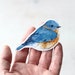 Bluebird Sticker Backyard Bird Sticker Bird Watcher Waterproof Vinyl ...