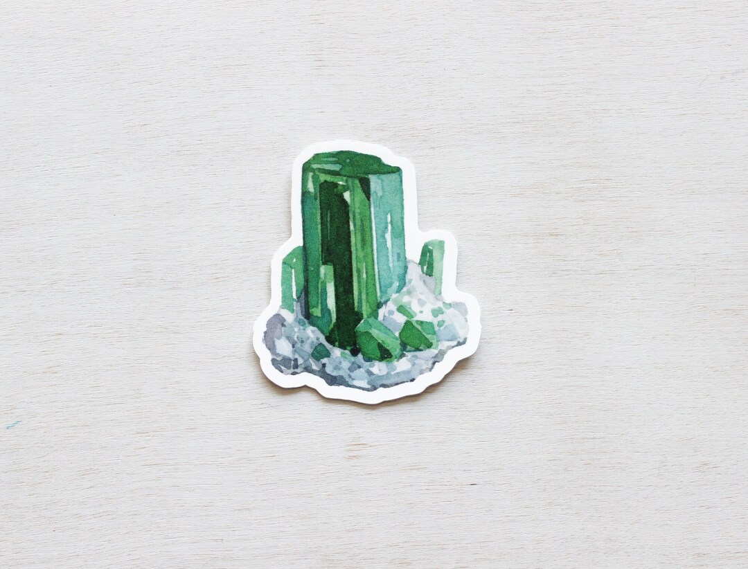 Emerald Sticker Green Crystal May Birthstone Sticker - Etsy