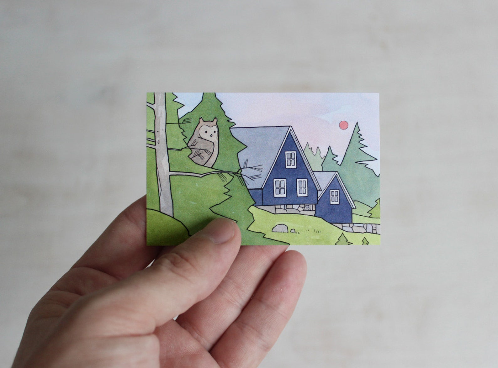 Small Gift Note Cards Summer Woodland Animals Set - Etsy