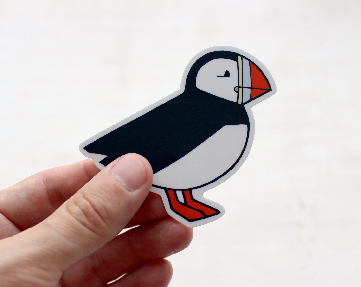 Puffin Sticker Cute Bird Vinyl Sticker - Etsy