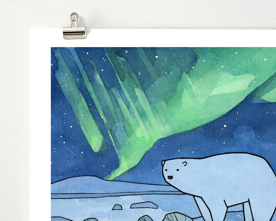 Arctic Polar Bear Drawing