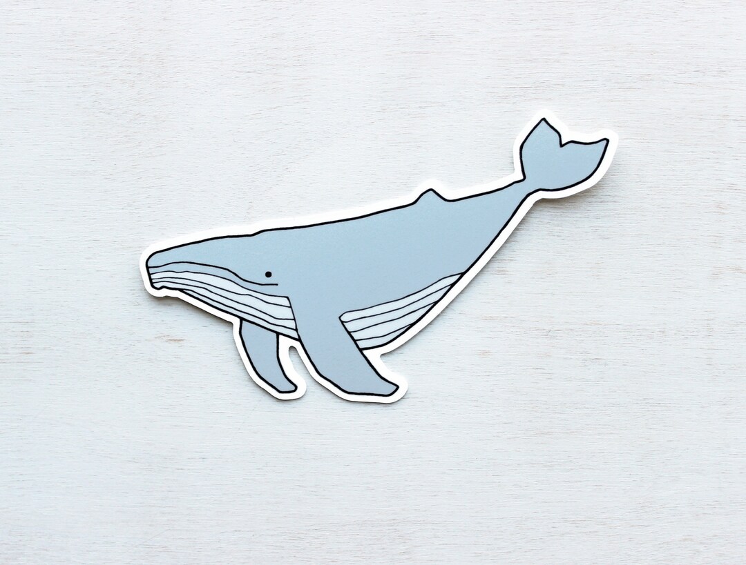 Whale Sticker Ocean Animal Laptop Sticker Waterproof Vinyl Art Sticker ...
