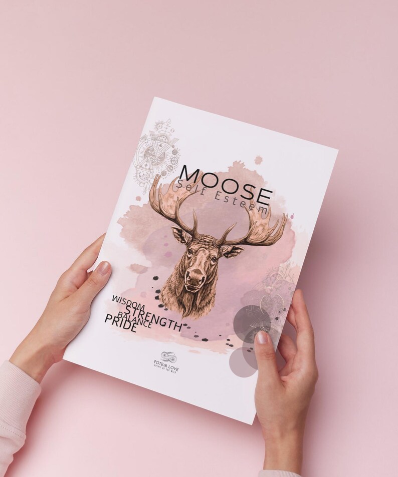 Printable Native American Totem Spirit Animal MOOSE Wall Art 8x10 ...