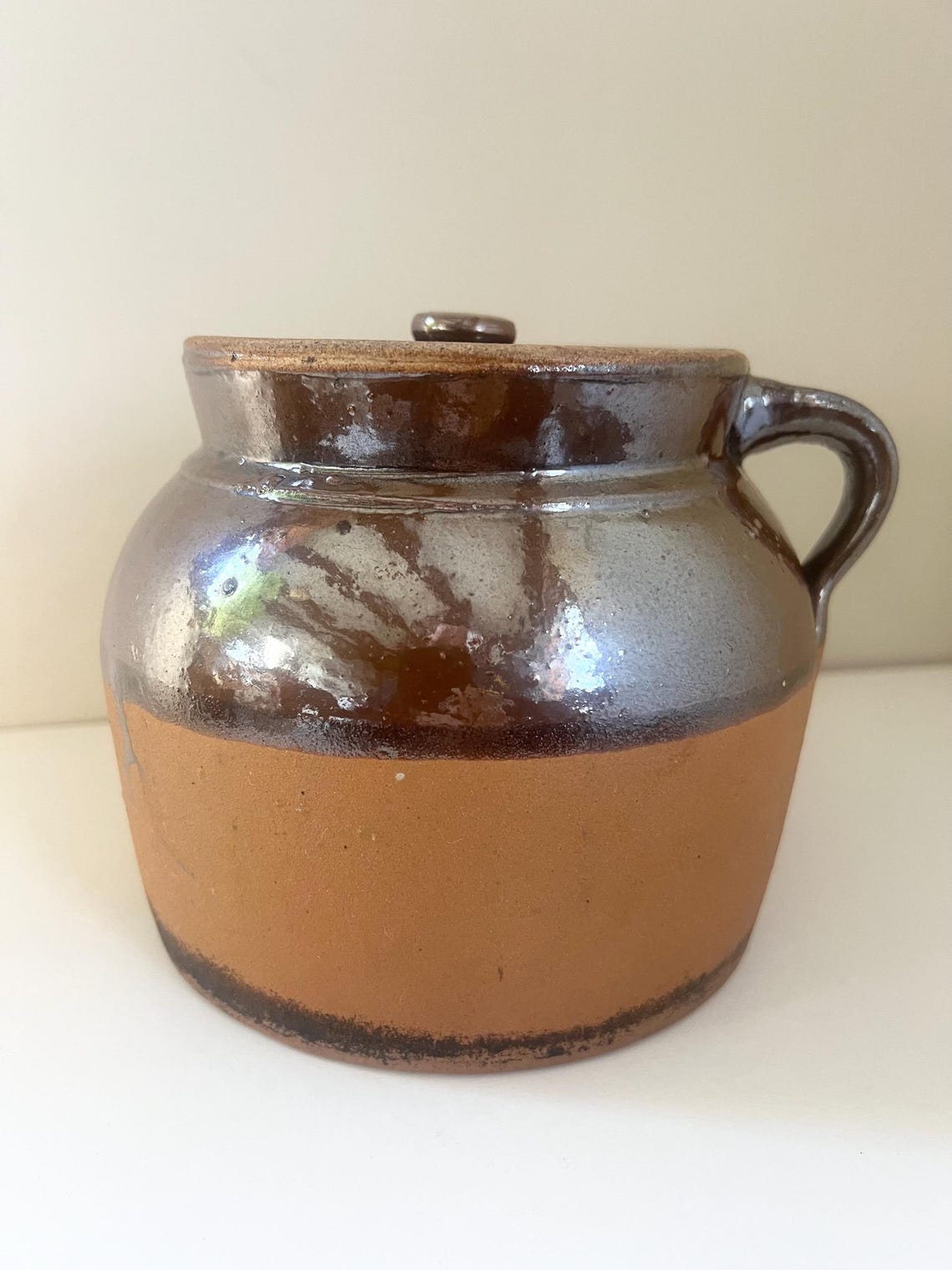 Antique Fulper Bean Pot Fulper Pottery Crock With Lid Fulper Antique ...