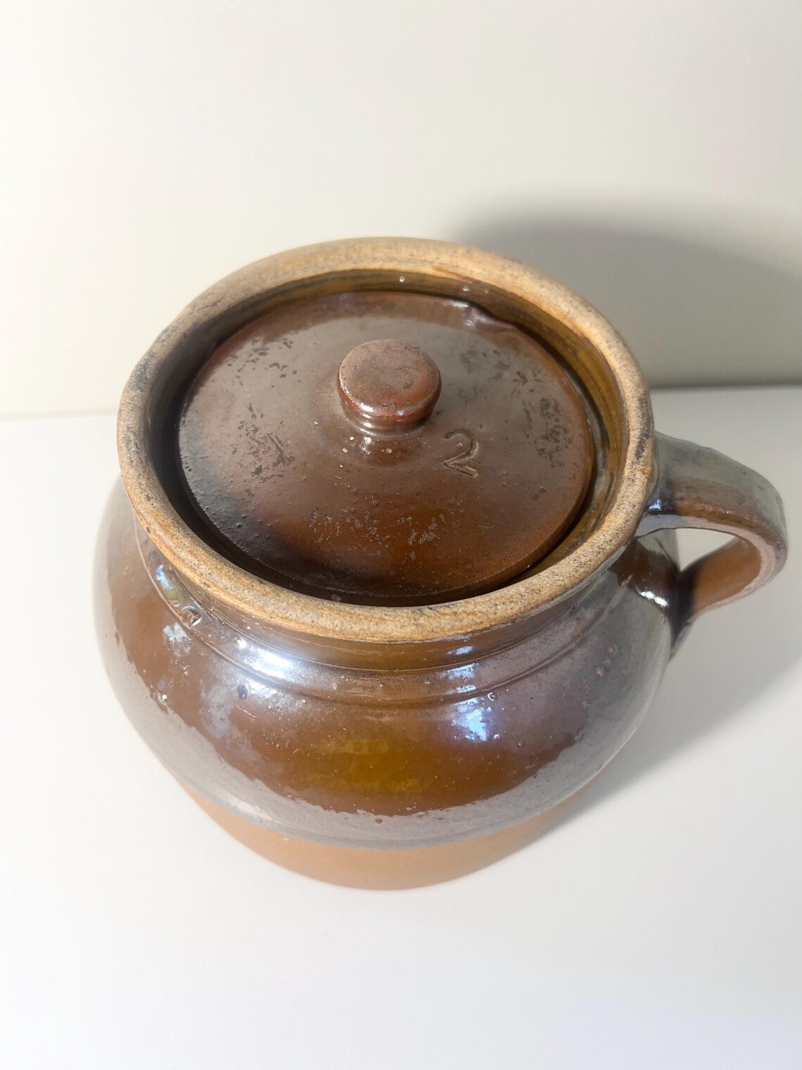 Antique Fulper Bean Pot Fulper Pottery Crock With Lid Fulper Antique ...