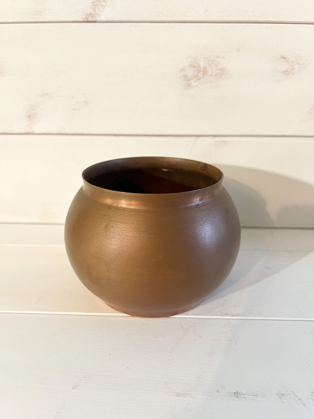 Solid Copper Planter Pot - Etsy