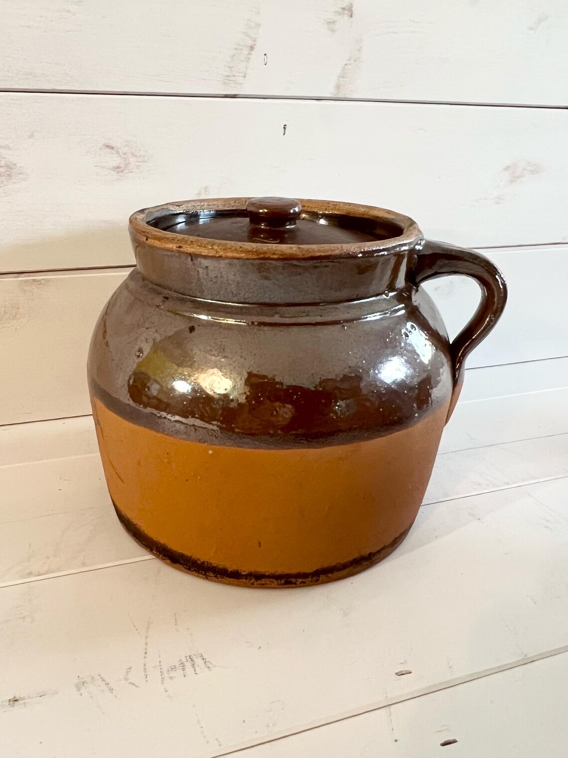 Antique Fulper Bean Pot Fulper Pottery Crock With Lid Fulper Antique ...