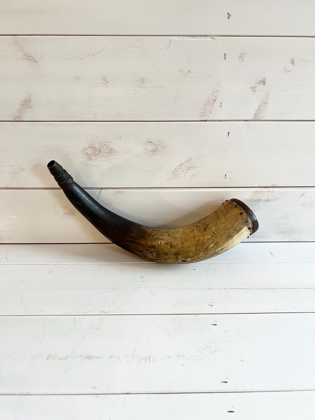 Antique Vintage Powder Horn - Etsy
