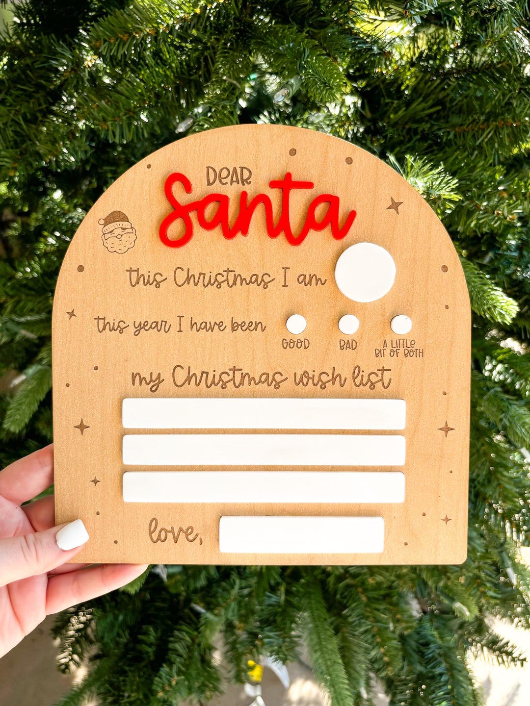 Dear Santa Christmas Wish List Sign Christmas Activities Holiday ...