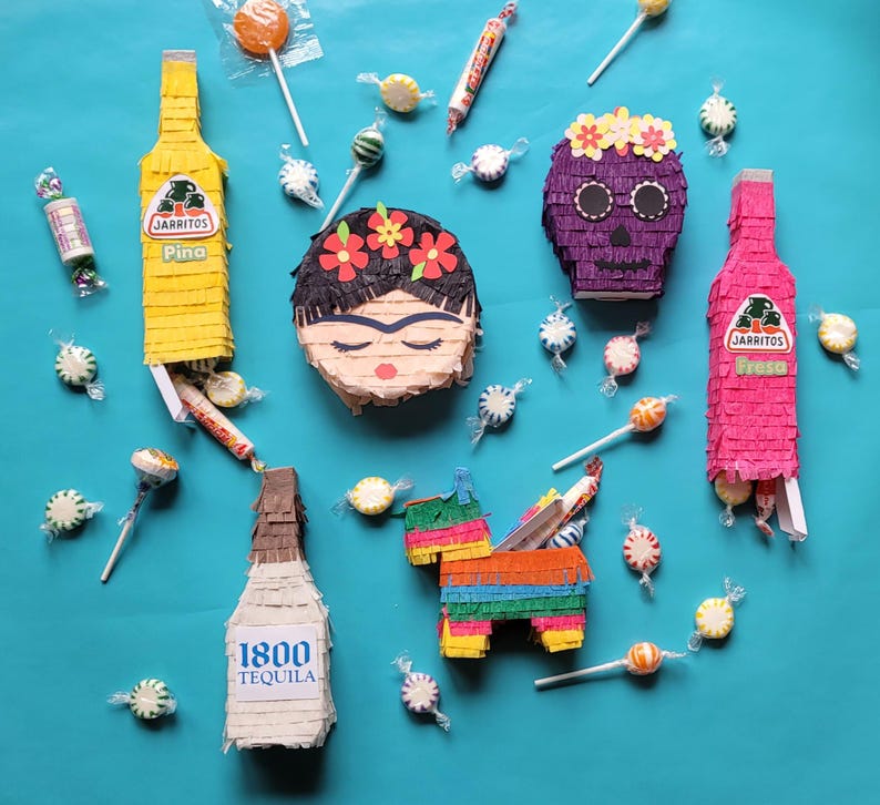 6 Mini Mexican Pinatas, Party Favors - Etsy