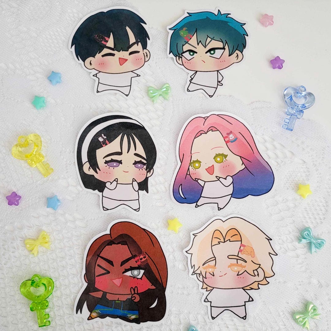 ALNST 3" Chibi Laminated Stickers - Etsy
