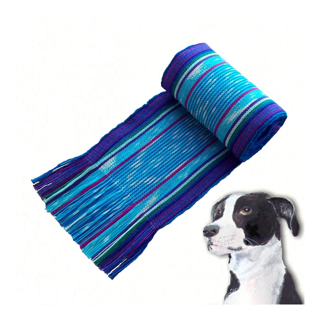 Turquoise Blueberry Sash, SA78 - Woven Sash Belt - Pirate Sash - Fair ...