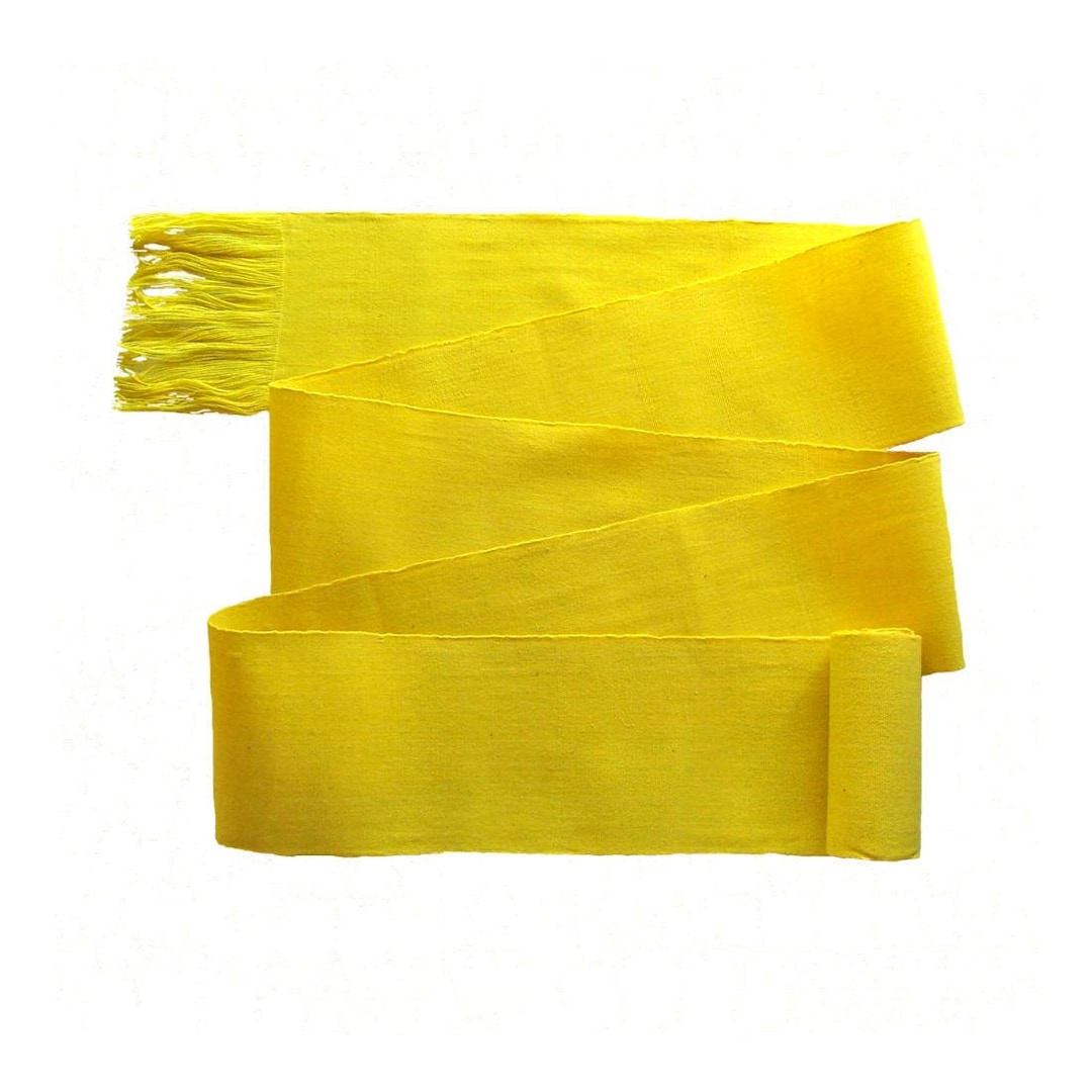 Blazing Yellow Fabric Sash, SA01 - Vintage New-old-stock Fair Trade ...