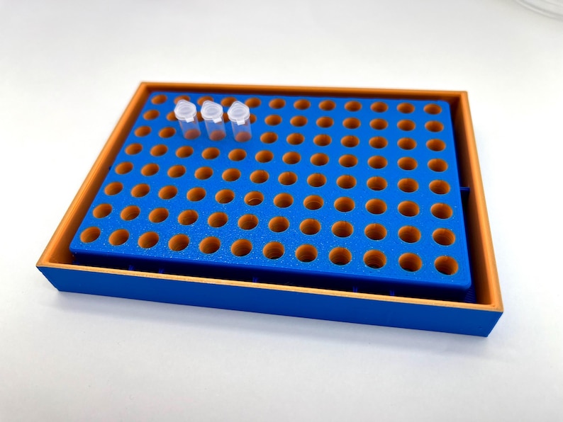 96-well PCR Tube Rack Fully Customizable | Laboratory Organization ...