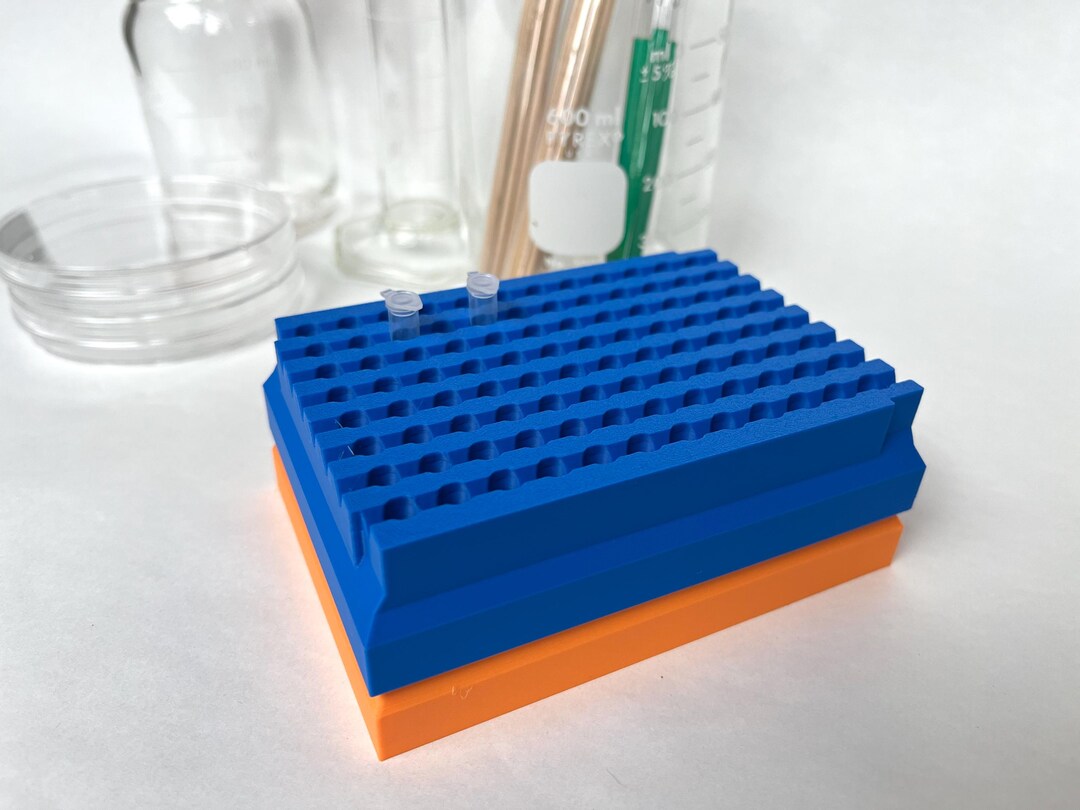 Stackable 96-well PCR Tube Rack | 0.2ml Lab Sample Storage ...