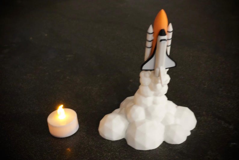 Space Shuttle Launch Night Light: NASA Inspired LED Rocket Lamp - Etsy