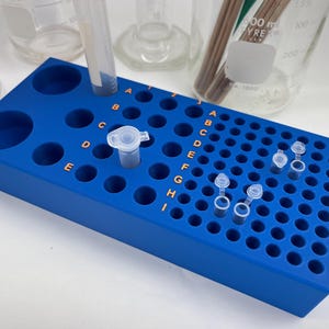 Multi Test Tube Rack: Customizable Lab Organizer for PCR, 1.5/2ml, 15ml ...