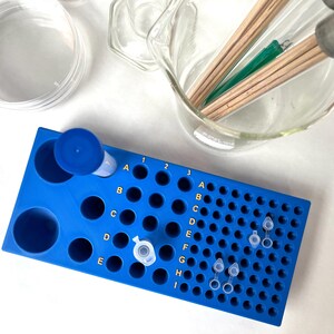 Multi Test Tube Rack: Customizable Lab Organizer for PCR, 1.5/2ml, 15ml ...