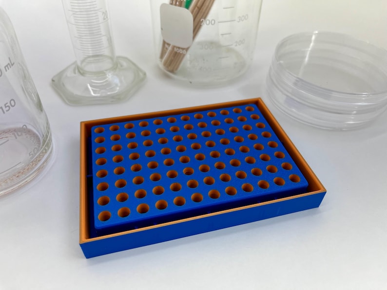 96-well PCR Tube Rack Fully Customizable | Laboratory Organization ...