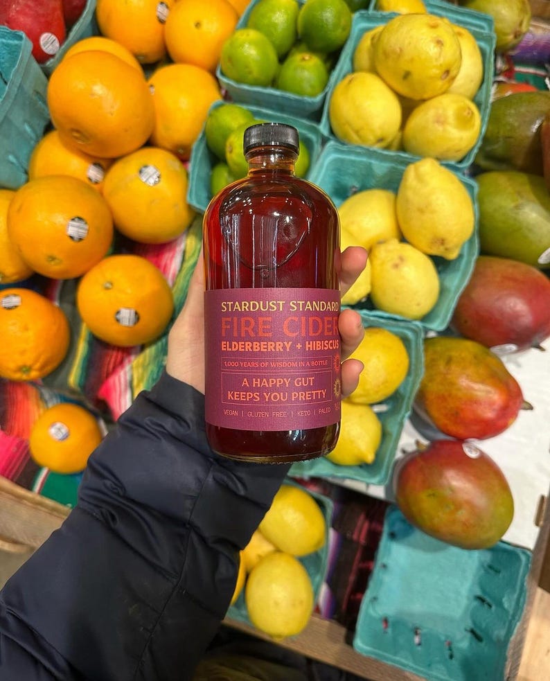 Elderberry Hibiscus Fire Cider - Etsy