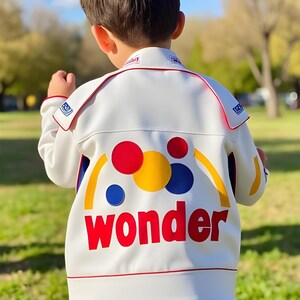 White Leather Ricky Bobby Racing Jacket for Boys - Etsy