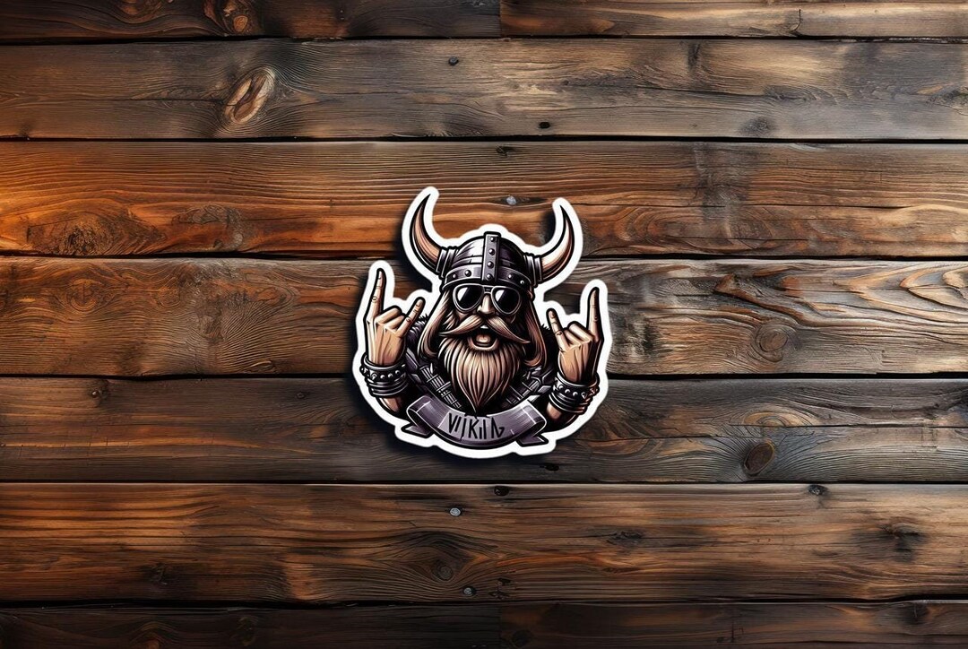Viking Rocker Kiss-cut Stickers, Rocking Viking, Swedish Viking, Viking ...